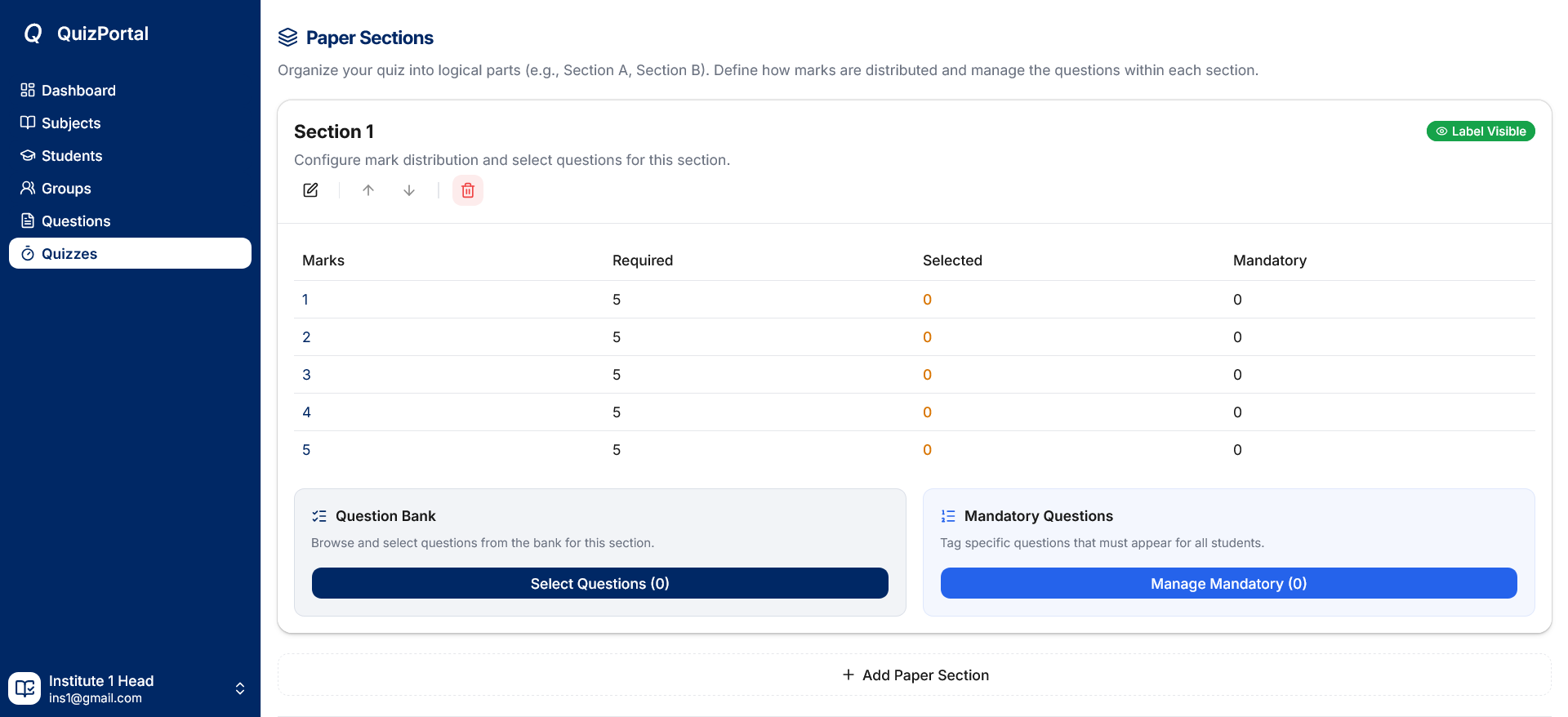 QuizPortal | Online Quiz Platform for Secure Assessments